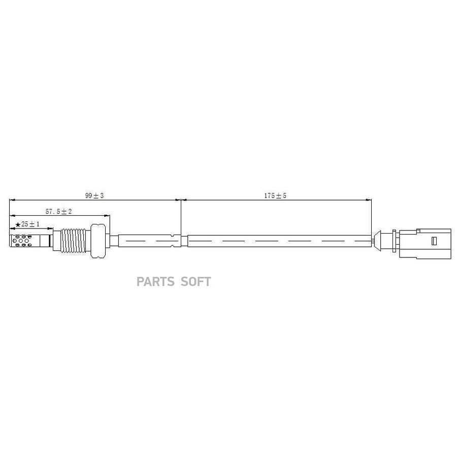 MAGTECHNIC MAG0095OG Датчик температуры выхлопных газов VW Amarok/ Crafter 2.0 TDI (2011>) ()
