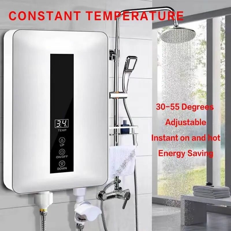 Мгновенный нагреватель, 220 В, маленький интеллектуальный водонагреватель, саморегулирующийся, без потерь в режиме ожидания