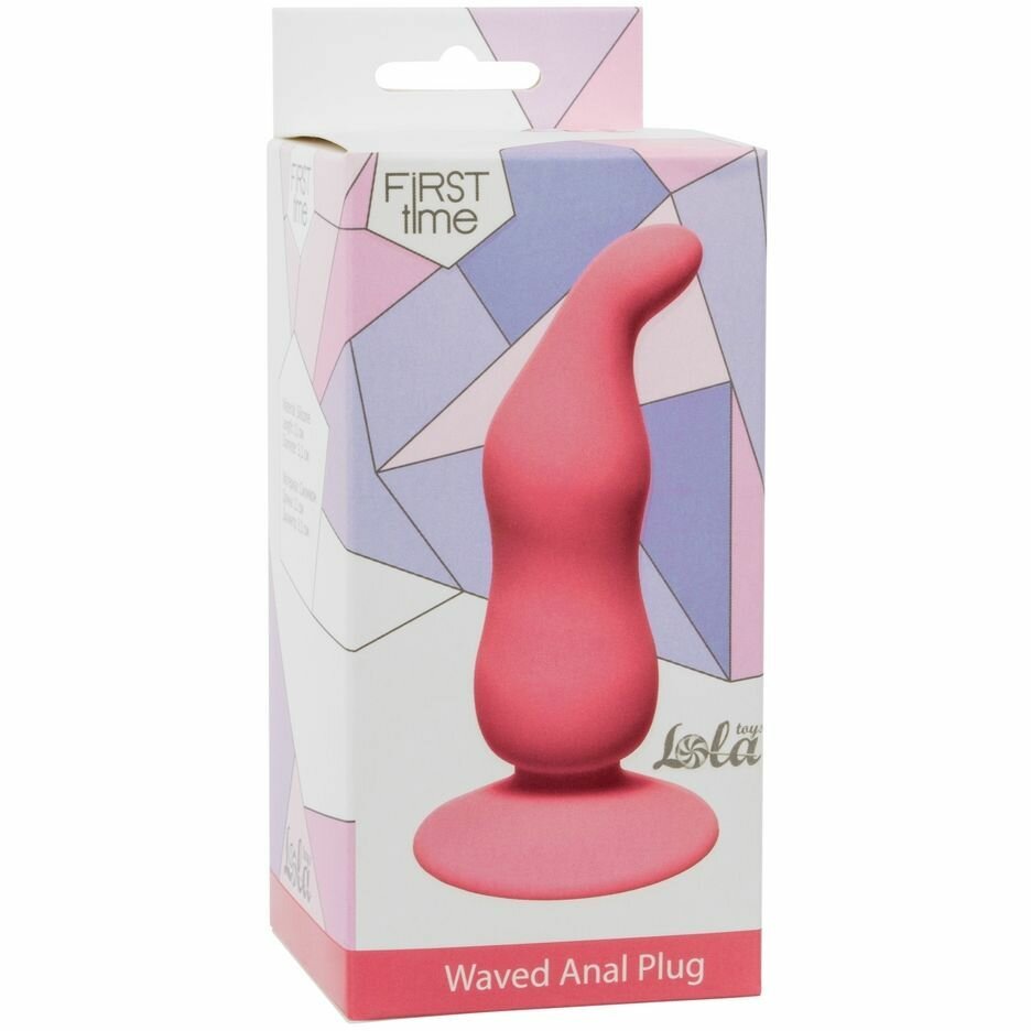 Анальная пробка Waved Anal Plug Pink