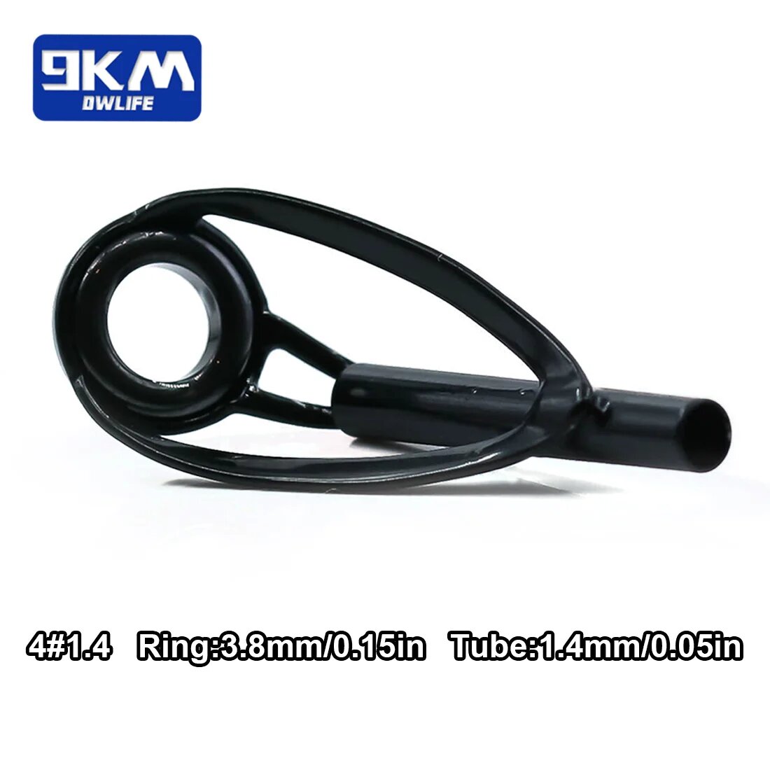 Наконечники для удочек 9KM DWLIFE из нержавеющей стали Черный, 3.8mmX1.4mm 5Pcs