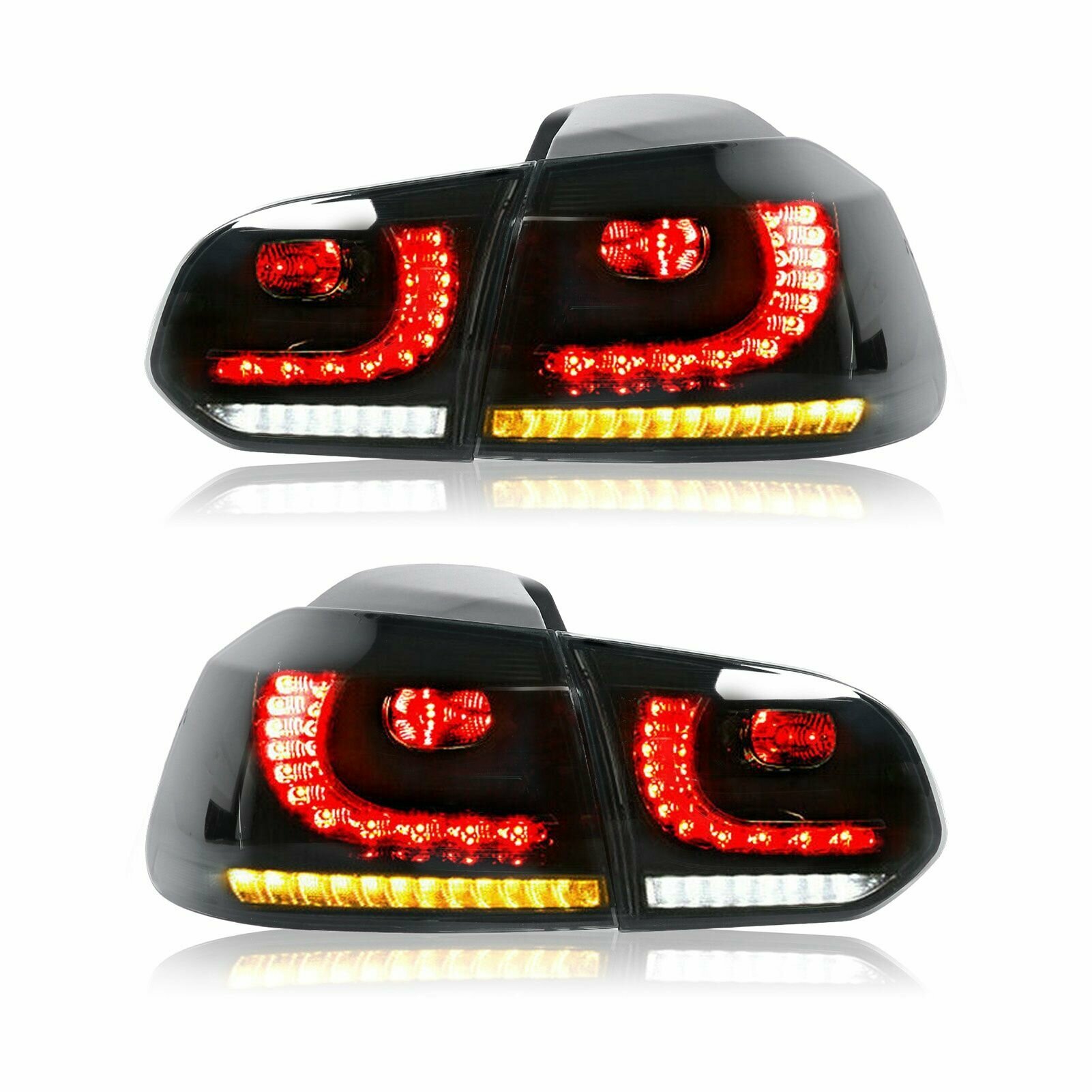 . LED фары R-Look для VW Golf MK6 (дымчатые)