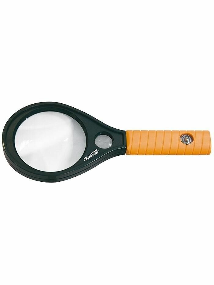 Лупа 4 кратная и 6 кратная, D 70 и 20 мм, с рукояткой Sparta 913745