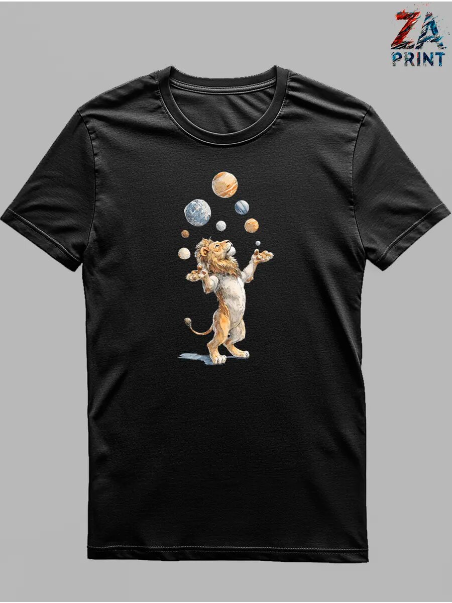 Футболка цирк лев