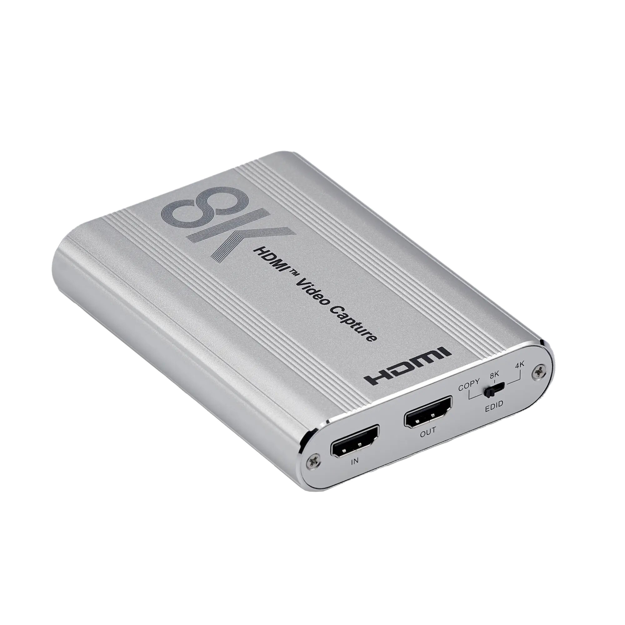 USB-карта видеозахвата. Максимальное входное разрешение 8K @60Гц, (4:4:4). Максимальное разрешение записи 3840×2160@30Гц.