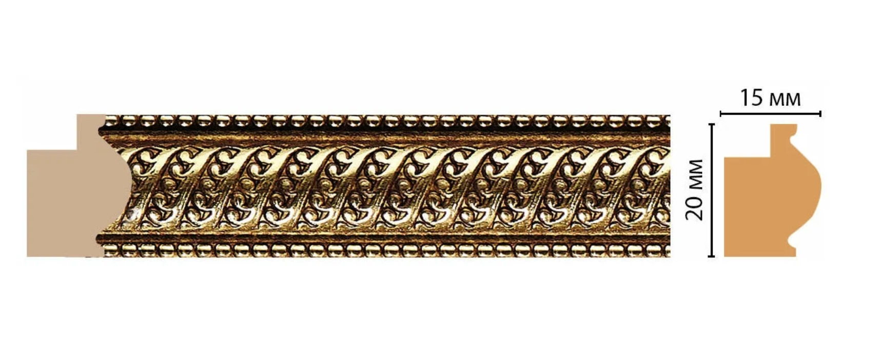 Багет Decomaster 583-28 В20х15хД2900 мм / Декомастер.