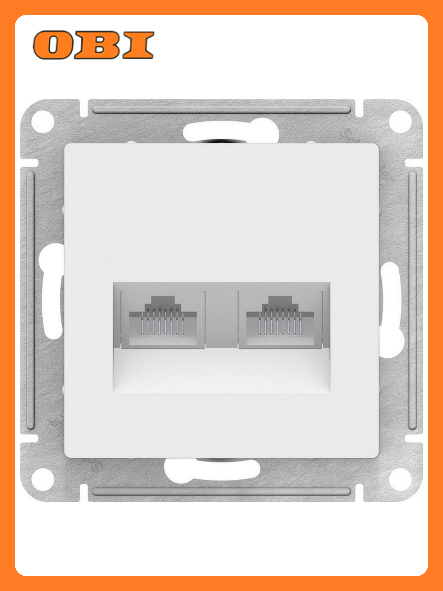 Розетка Schneider Electric AtlasDesign ATN000185, скрытый монтаж, белая