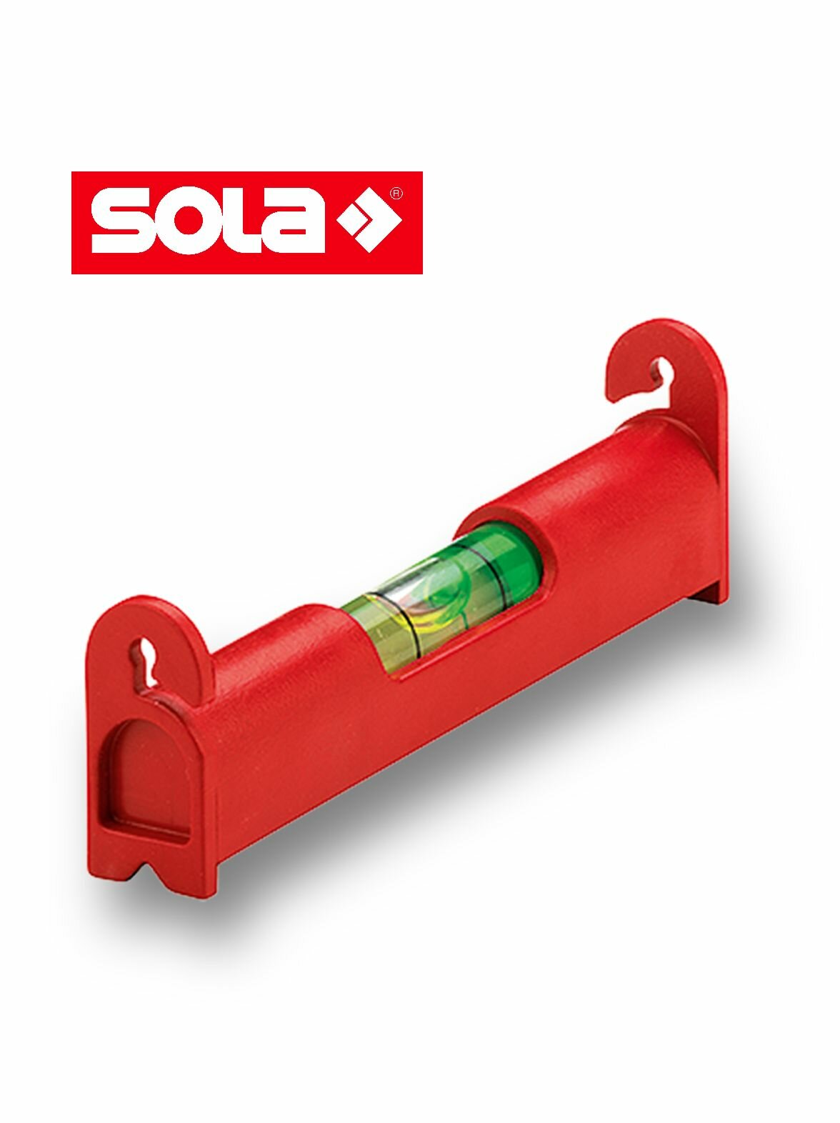 Уровень подвесной пластиковый SOLA UZ 8, длина 8см, 1 глазок (01431020)