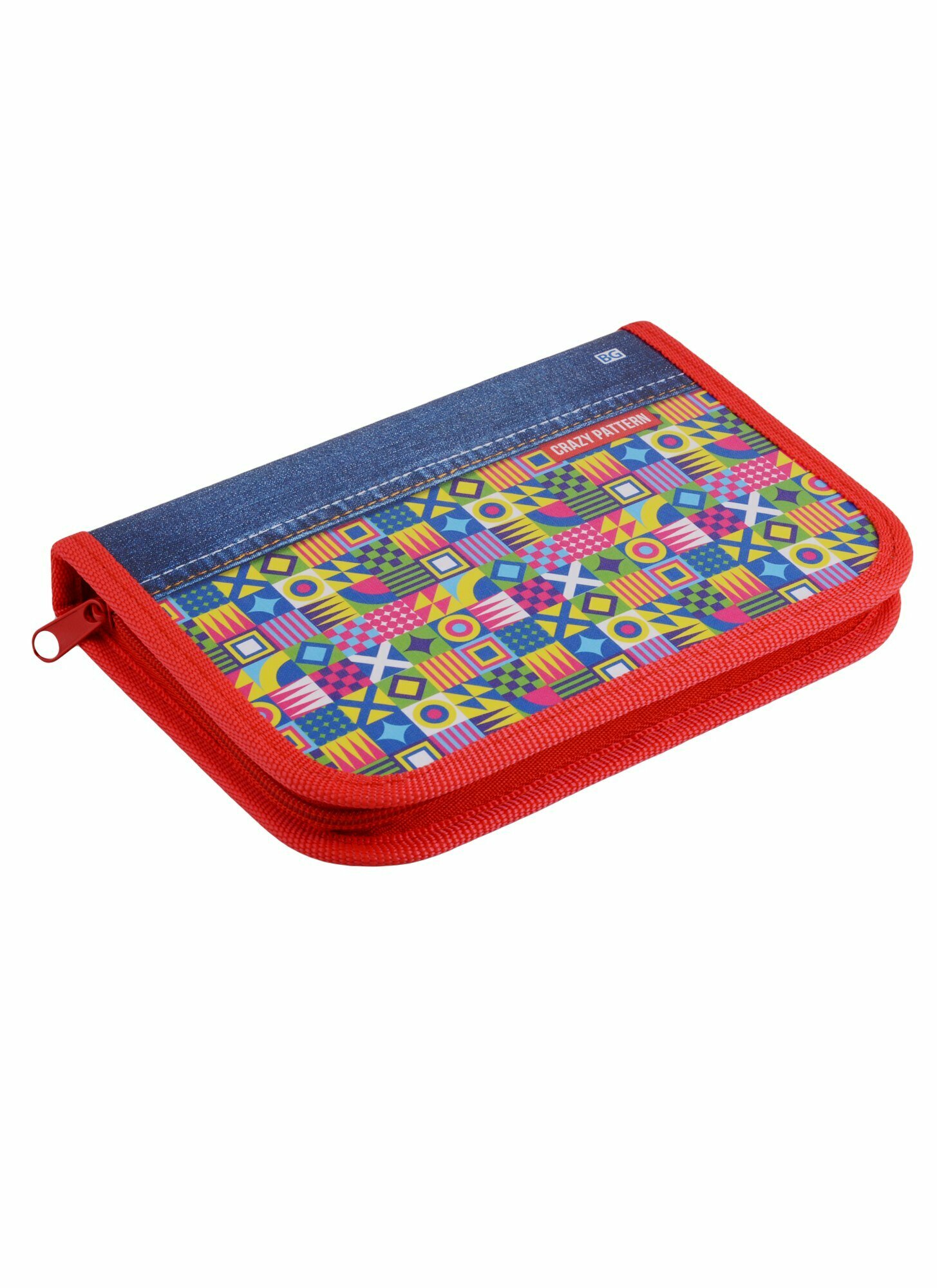 Пенал 1отд. "Crazy Pattern" 190*130, молния, лам. картон