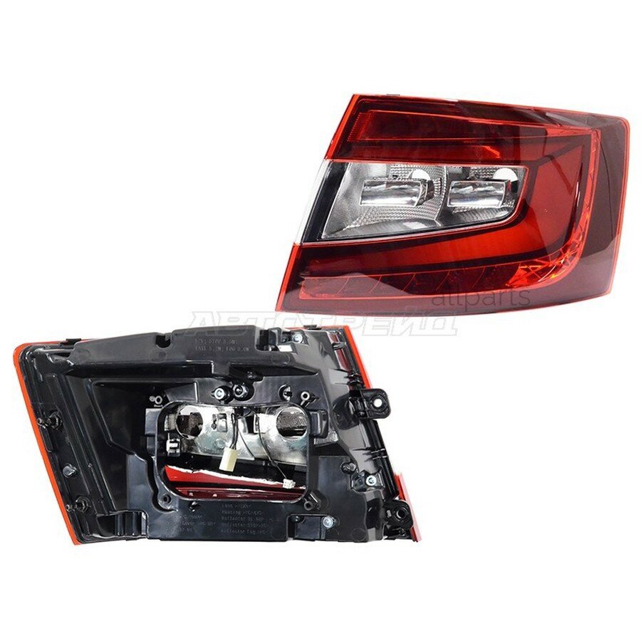 SAT ST-665-1940LDR Фонарь задний Skoda Octavia 16-20 (Справа/ LED/ 4D SED)