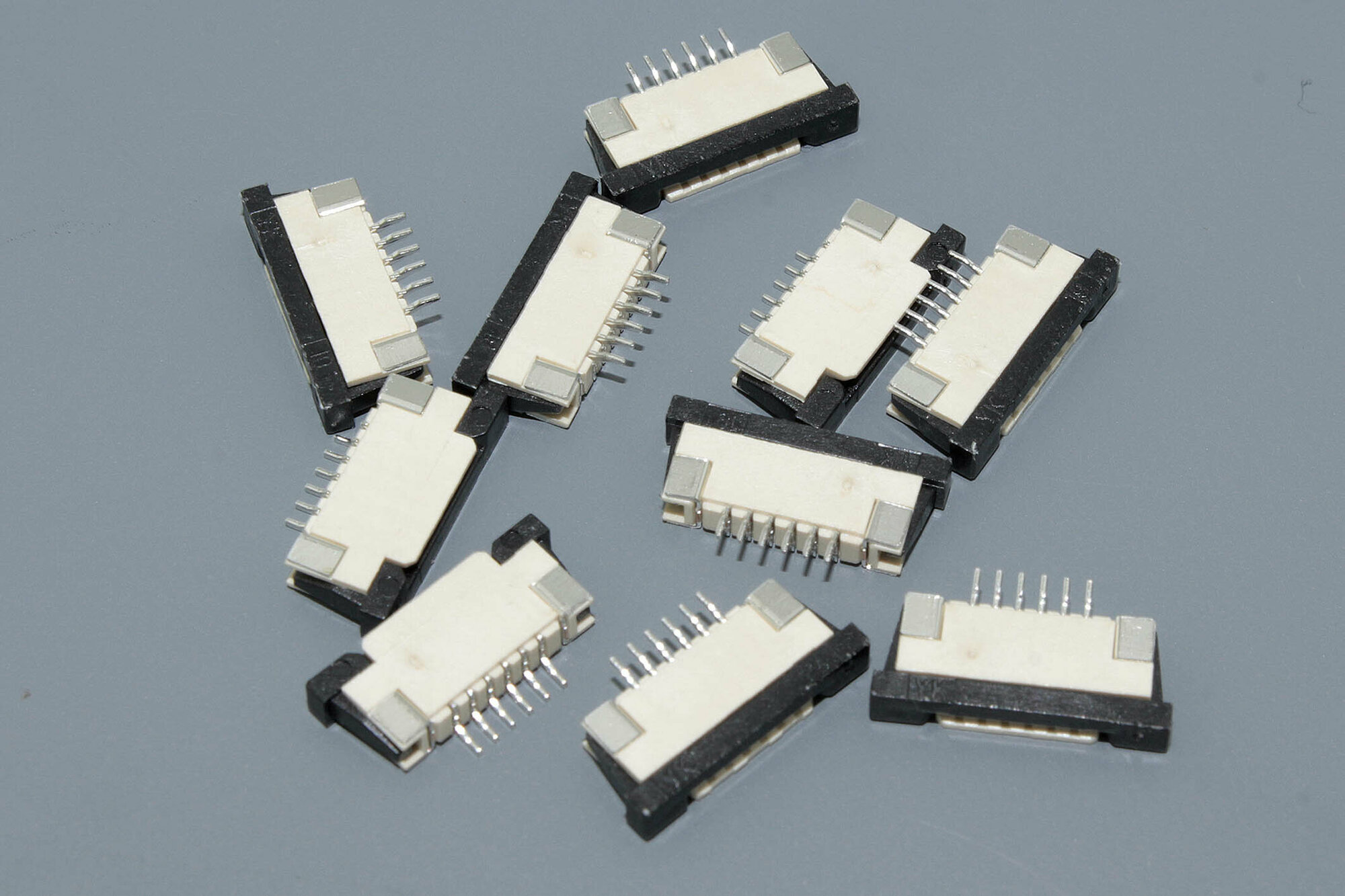 Разъем FPC Half Coverage Top Contact 1.0K-BS-6PWB 6 pin высота 2мм шаг 1мм 10 шт