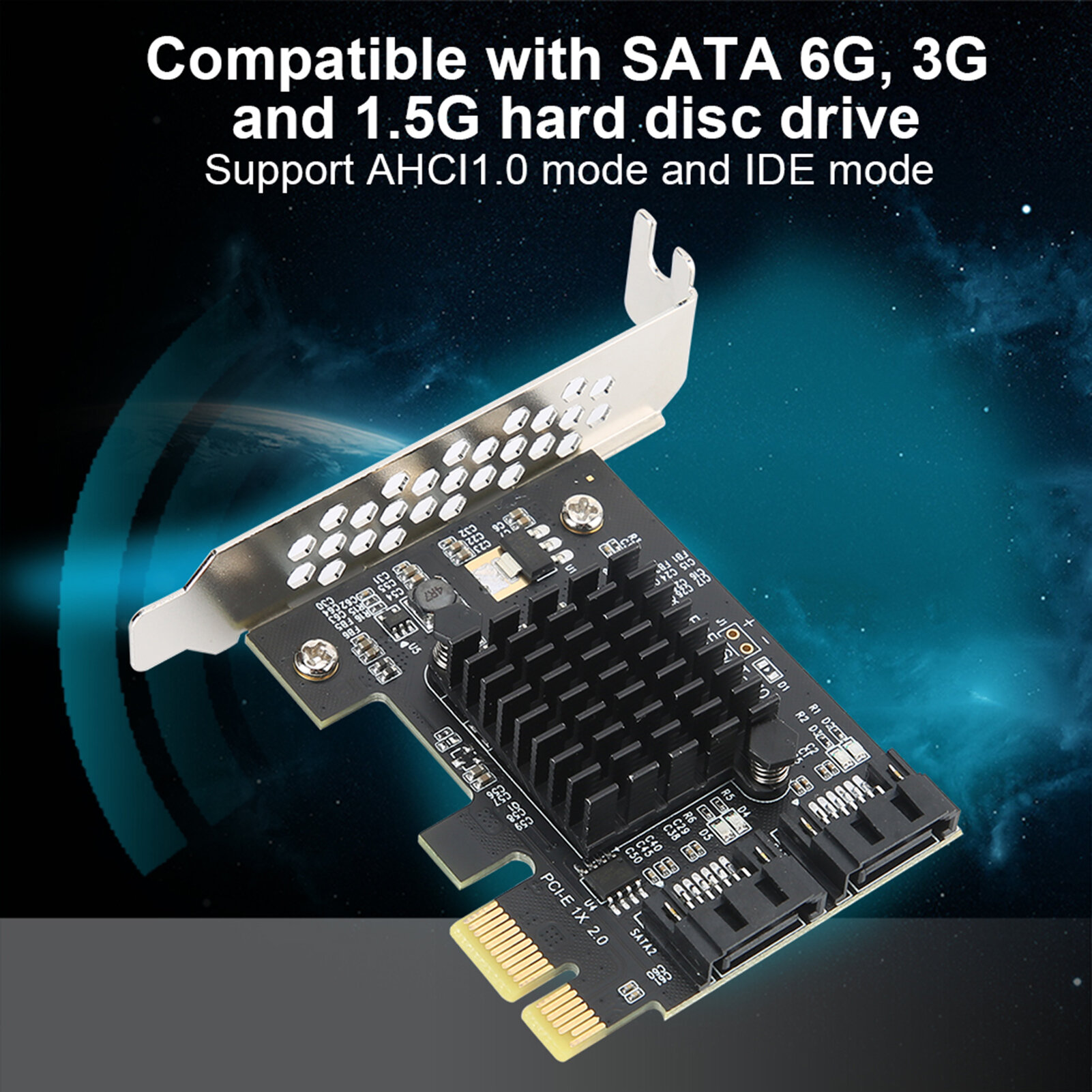 PCIE to 2Port SATA 3.0 Expansion Card PCI Express Adapter Support AHCI1.0 IDE Mode
