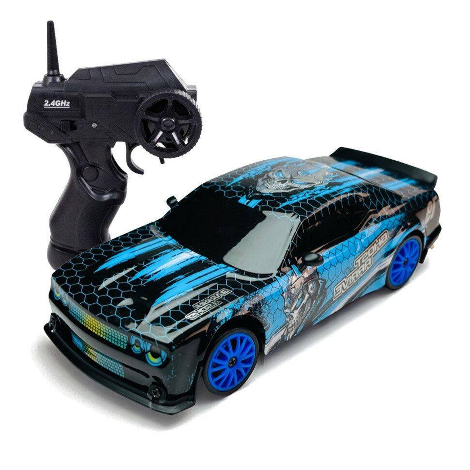 Радиоуправляемая машина для дрифта Dodge (19 см, 15 км/ч, сменные колеса, фишки) - SC24A26
