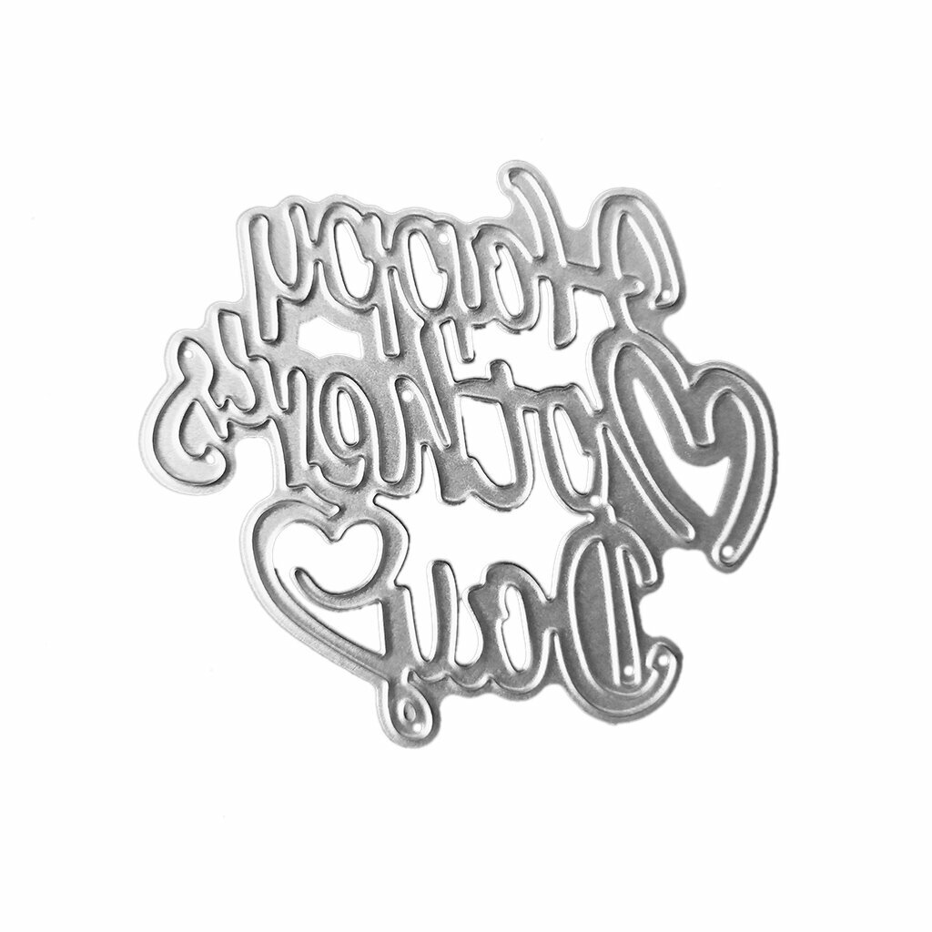 Счастливый День Матери Сердце Металлические Режущие Штампы Трафарет DIY Альбом Для Скрапбукинга Штамп