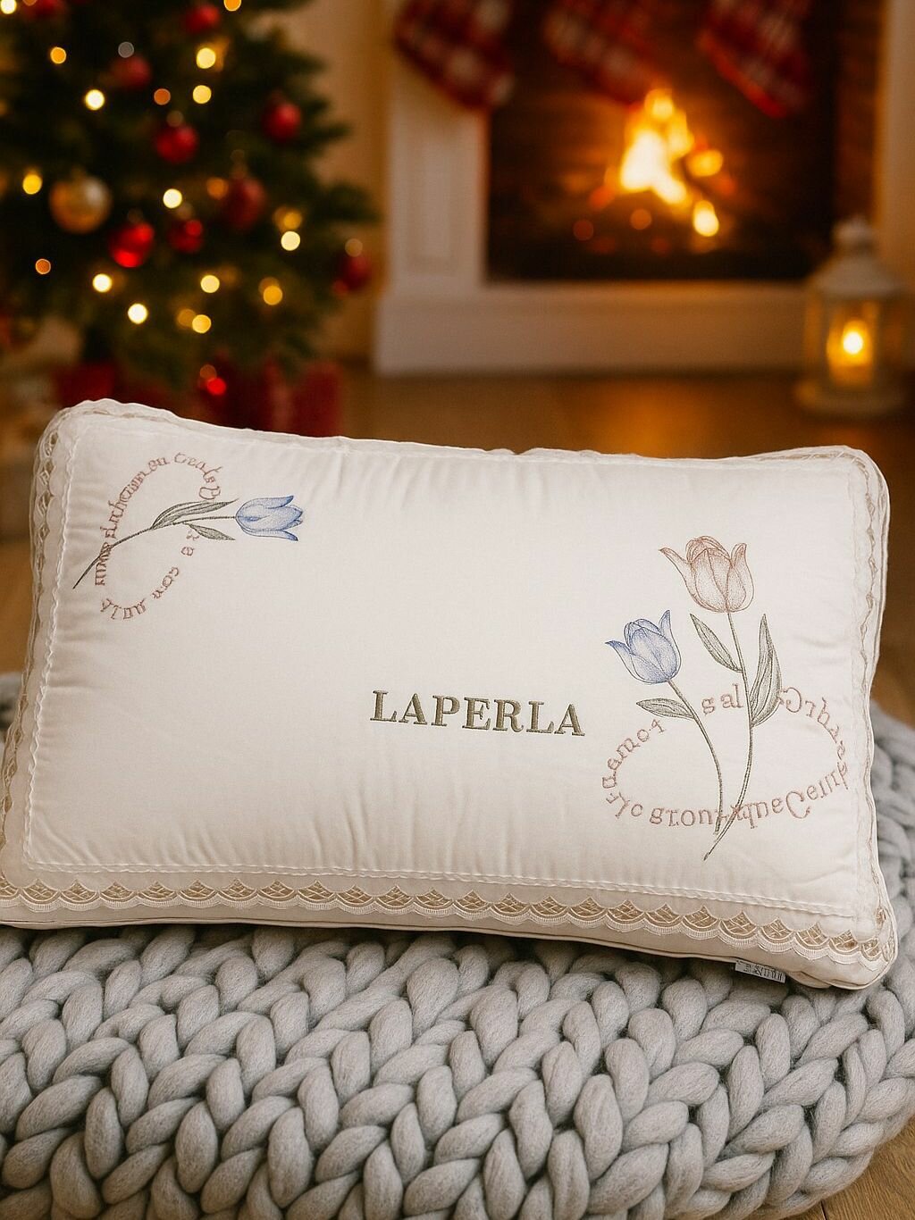 Подушка 50x70 см микрогель хлопок 100%