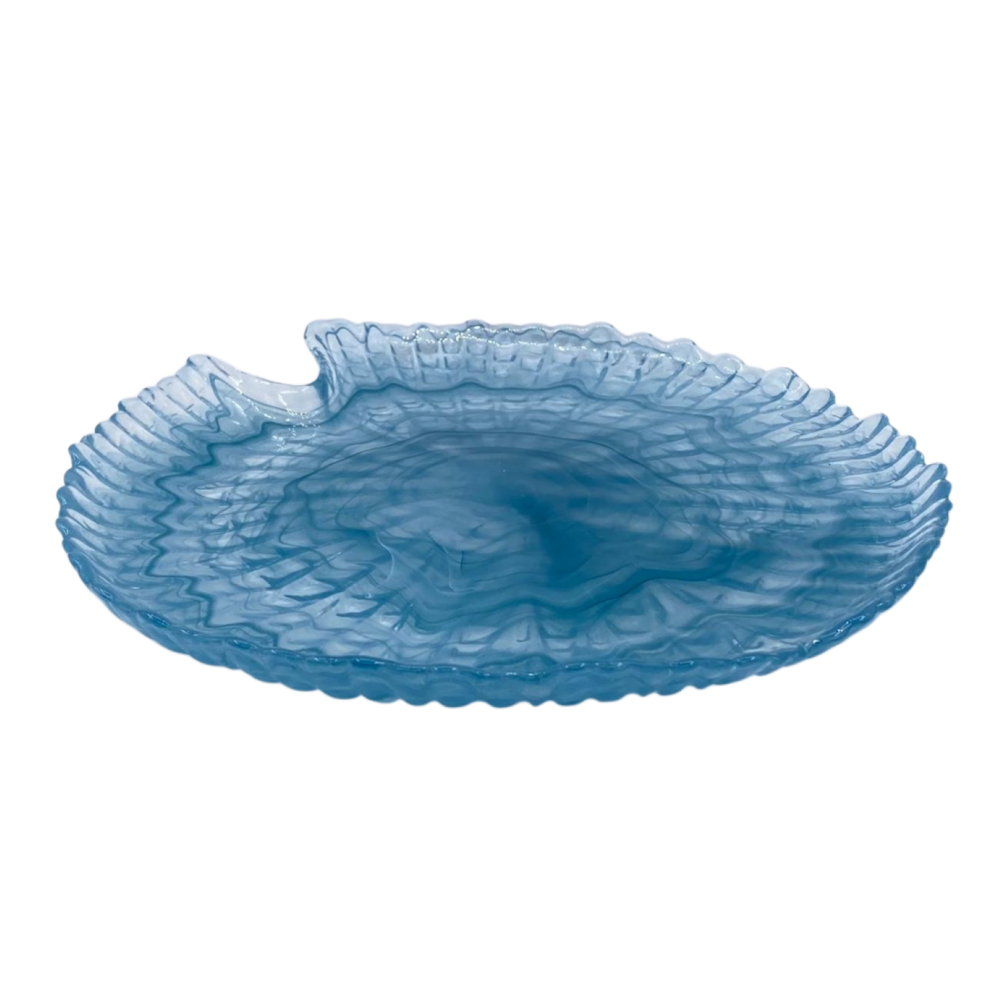 Тарелка плоская 24 см Kenai Ceramics PuraSangre, цвет голубой, материал стекло