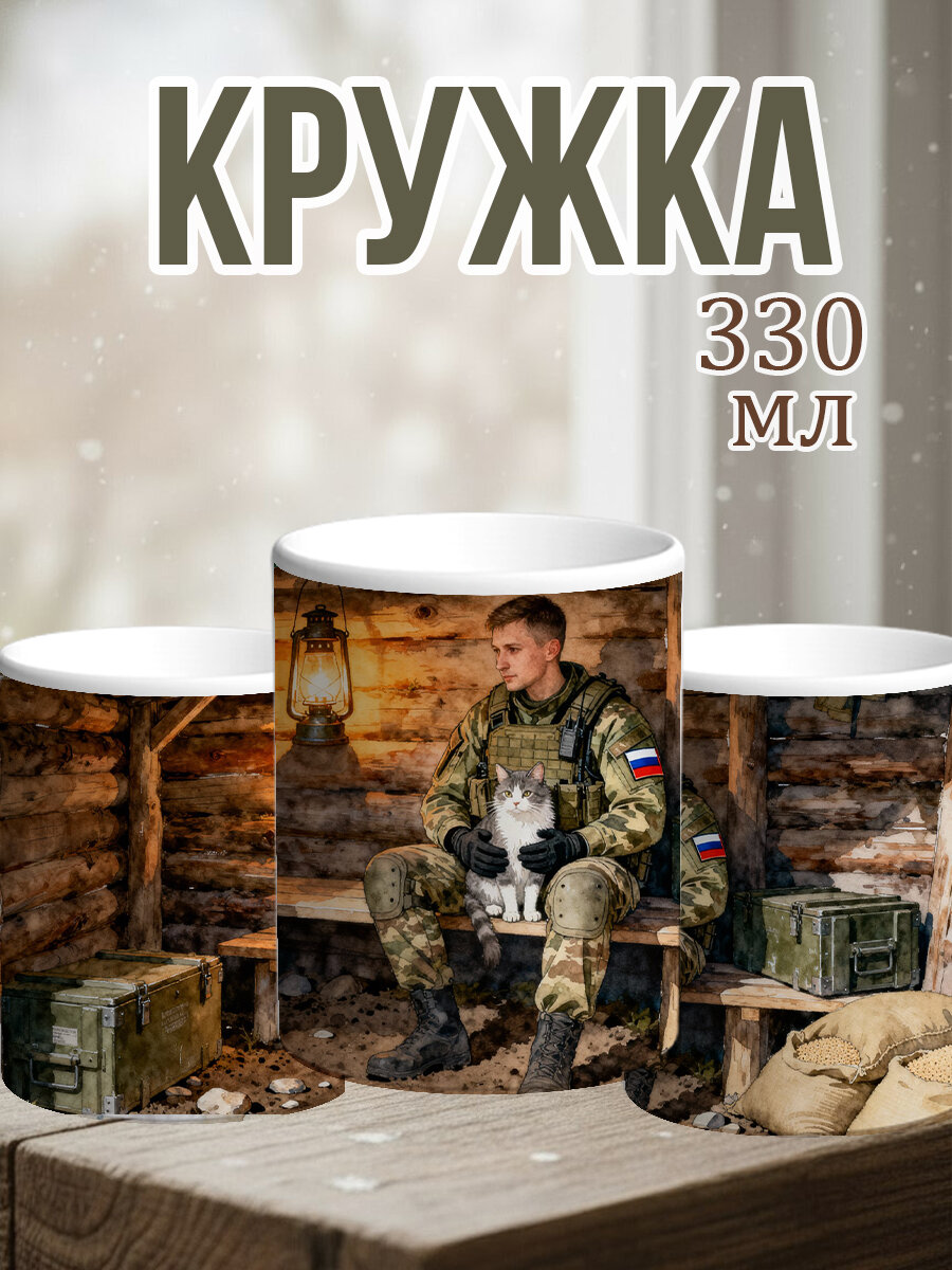 Кружка керамическая 330 мл военная тематика