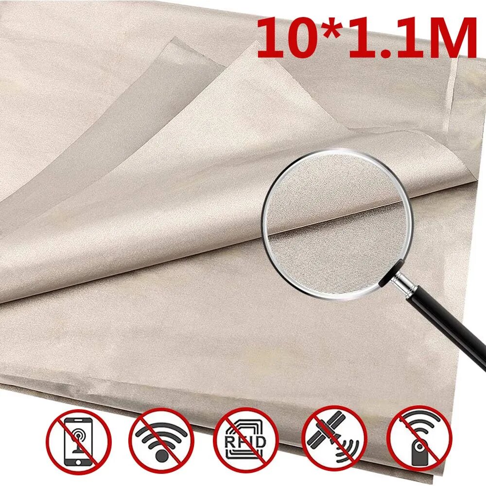 Новая RFID защищающая ткань 4G 5G WIFI EMF EMI Фарадея высокочастотная электромагнитная