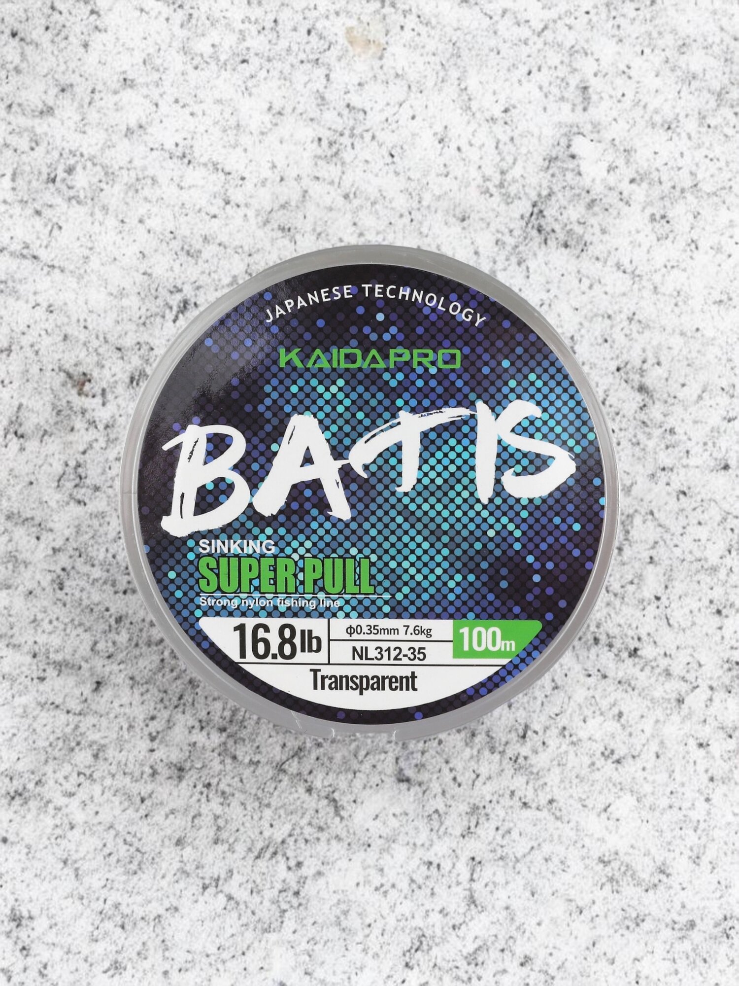 Леска Kaida Pro Batis 100 м 0,35 мм 7,6 кг монофильная прозрачная