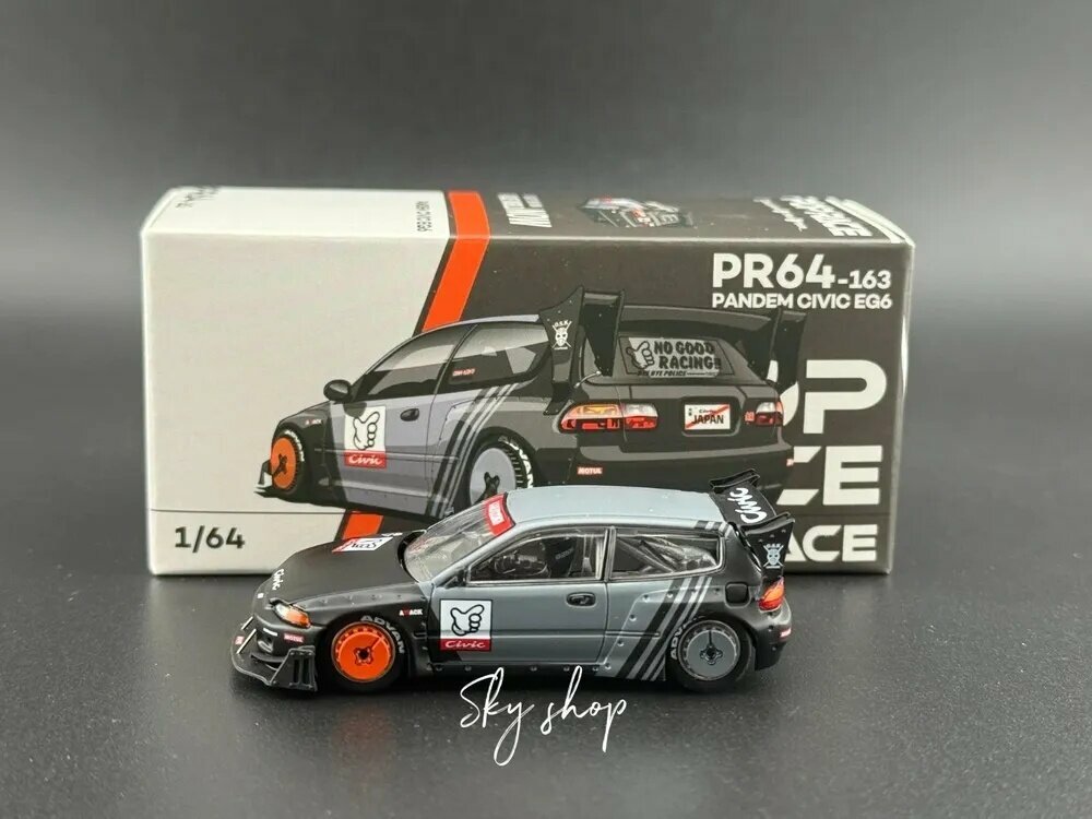 Машинка Pop Race 1:64 Honda Pandem Civic EG6 KANJOZOKU