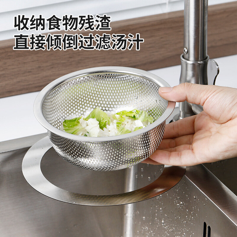 Кухонная мойка Cross-Border Selection, специальная подвесная корзина для слива из нержавеющей стали, разделение сухого и влажного мусора, фильтр-корзина для мусора