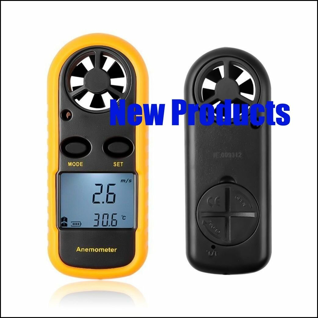 Цифровой анемометр GM816, рассчитанный на пять различных устройств Измерение температуры Монохромный ЖК-дисплей с подсветкой