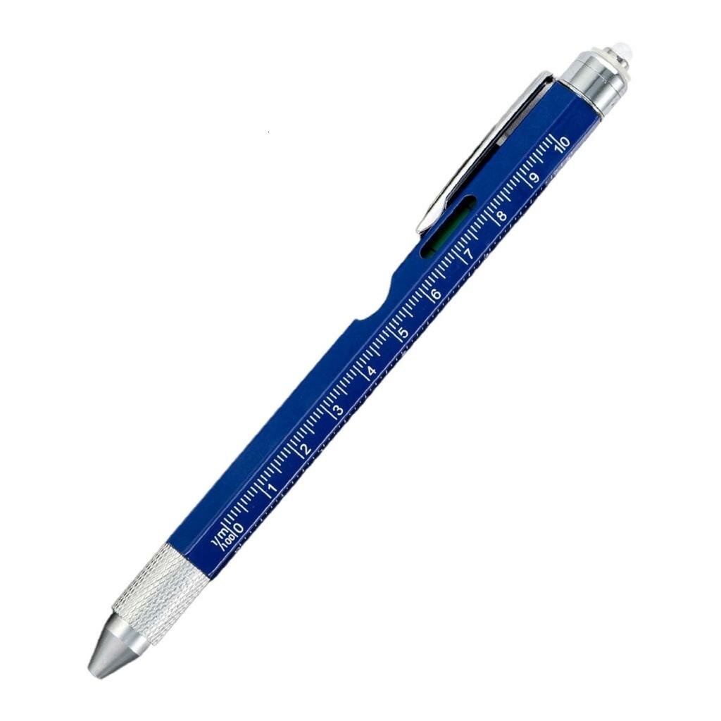 7-в-1 металлическая многофункциональная ручка, Синий