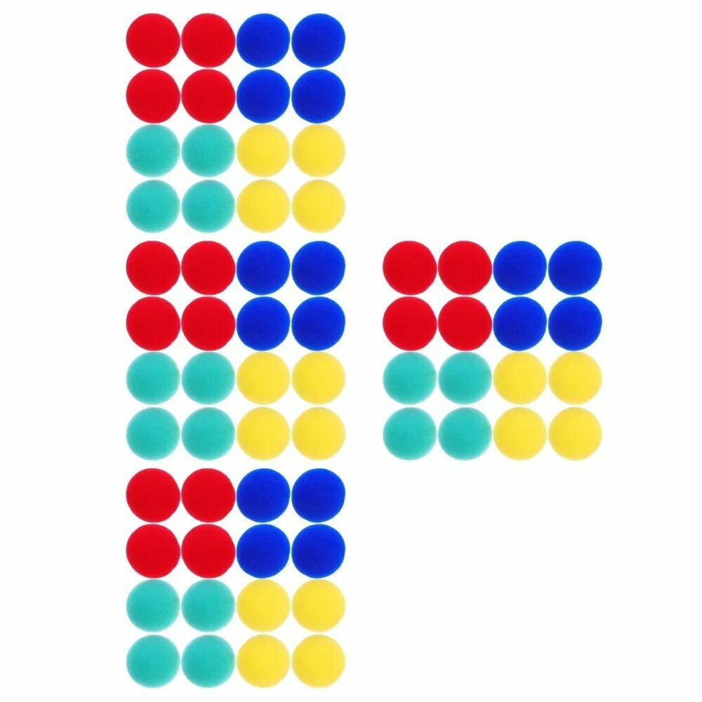 Многоцветный поролоновый нос клоуна для театральных представлений и карнавала, набор 160 шт