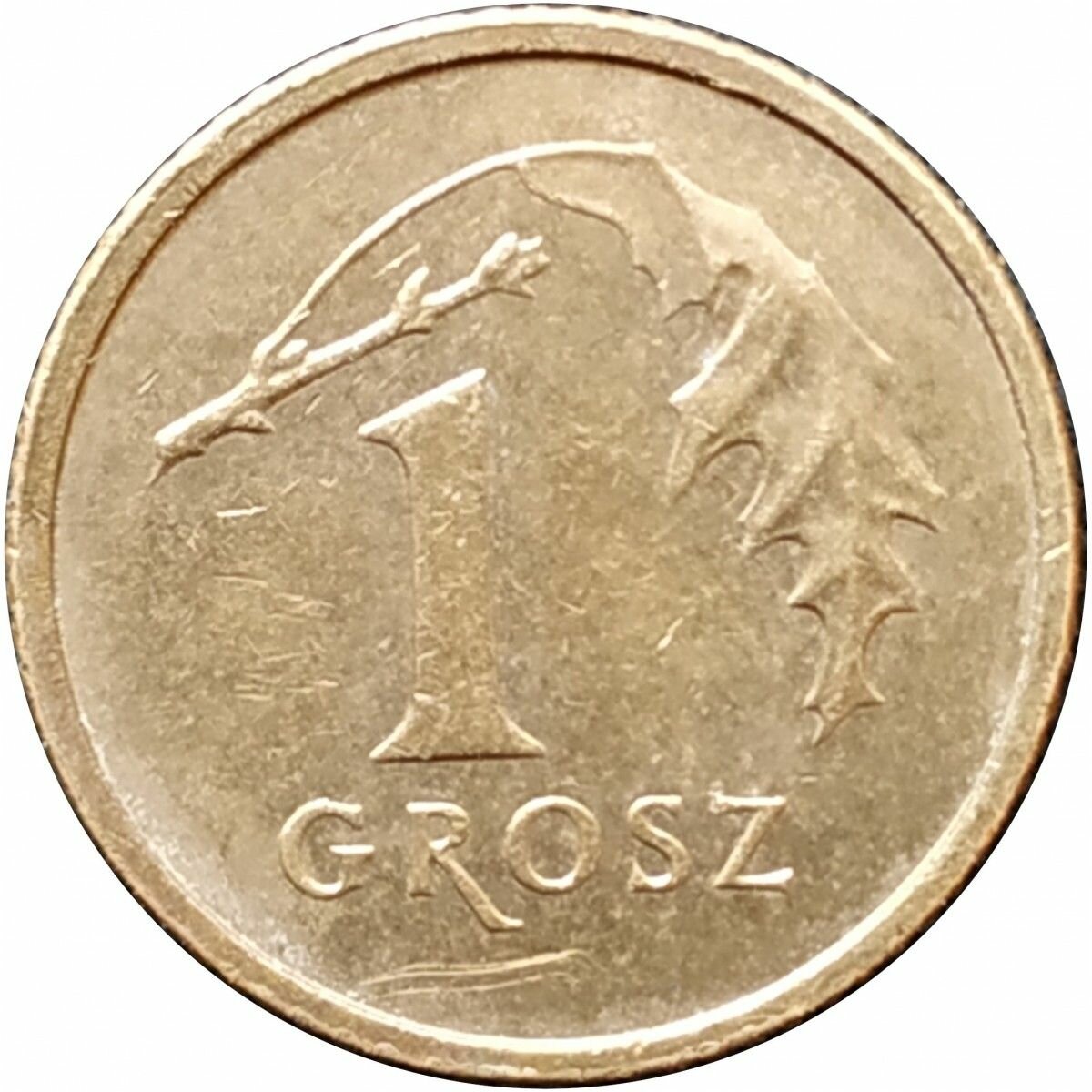 1 грош 2008 Польша из оборота