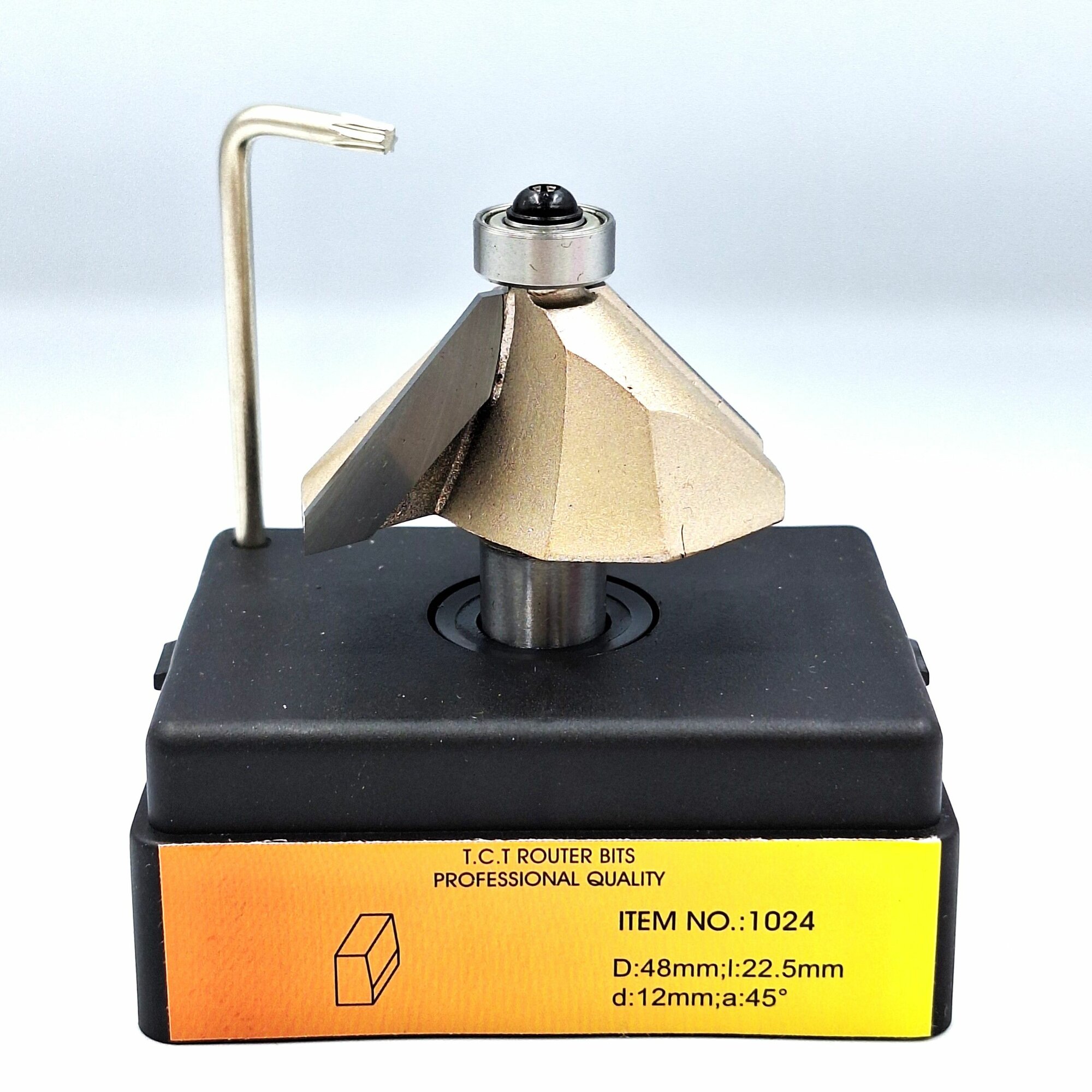 Фреза Globus 1024 D48 S12 45 градусов, кромочная конусная