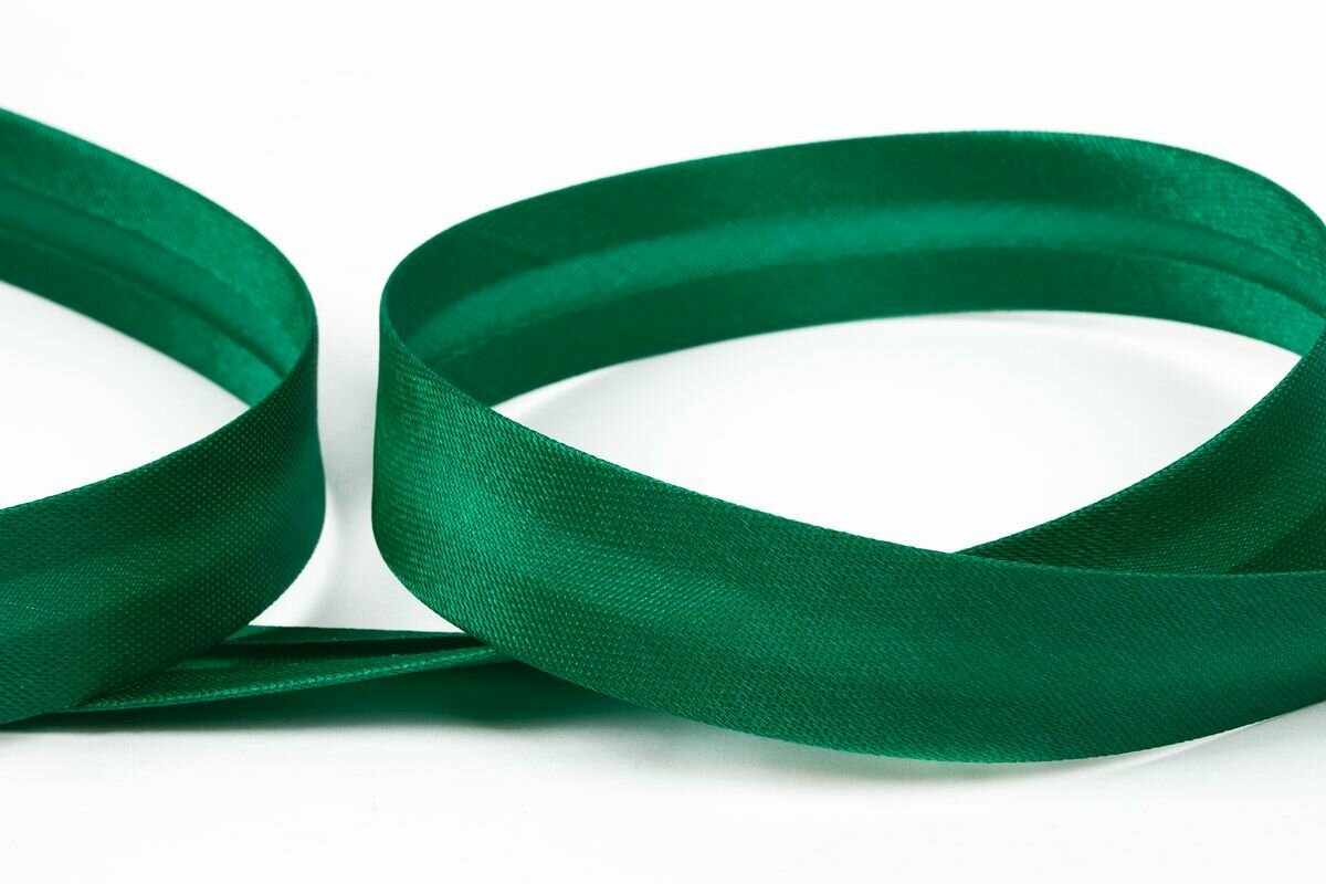 Косая бейка "Gamma" GK-15P 14 - 15 мм 132 м 1 м №063 зеленый