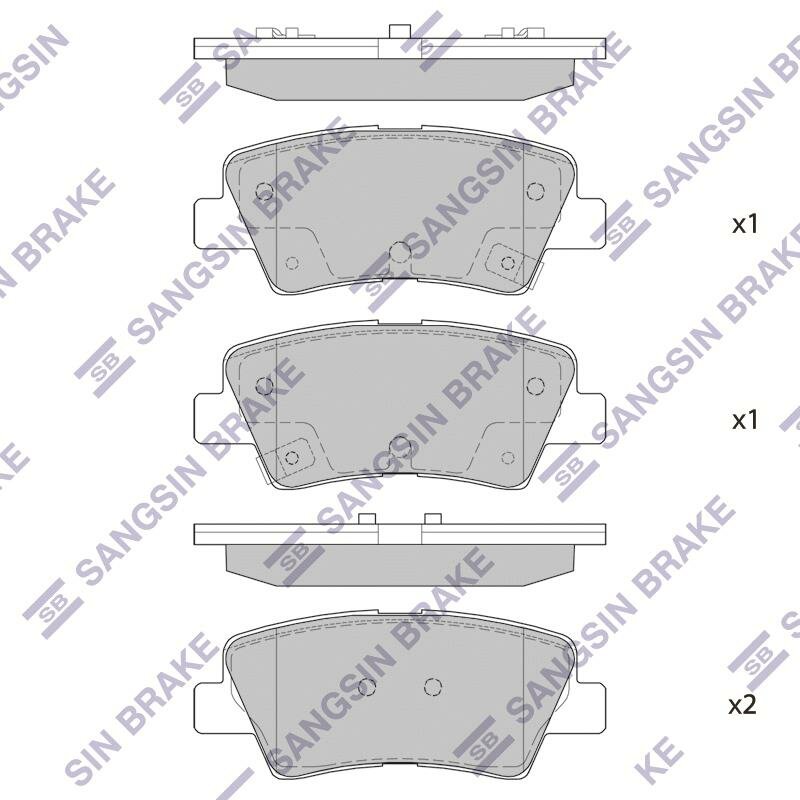 Колодки тормозные Hyundai VELOSTER задн SANGSIN BRAKE