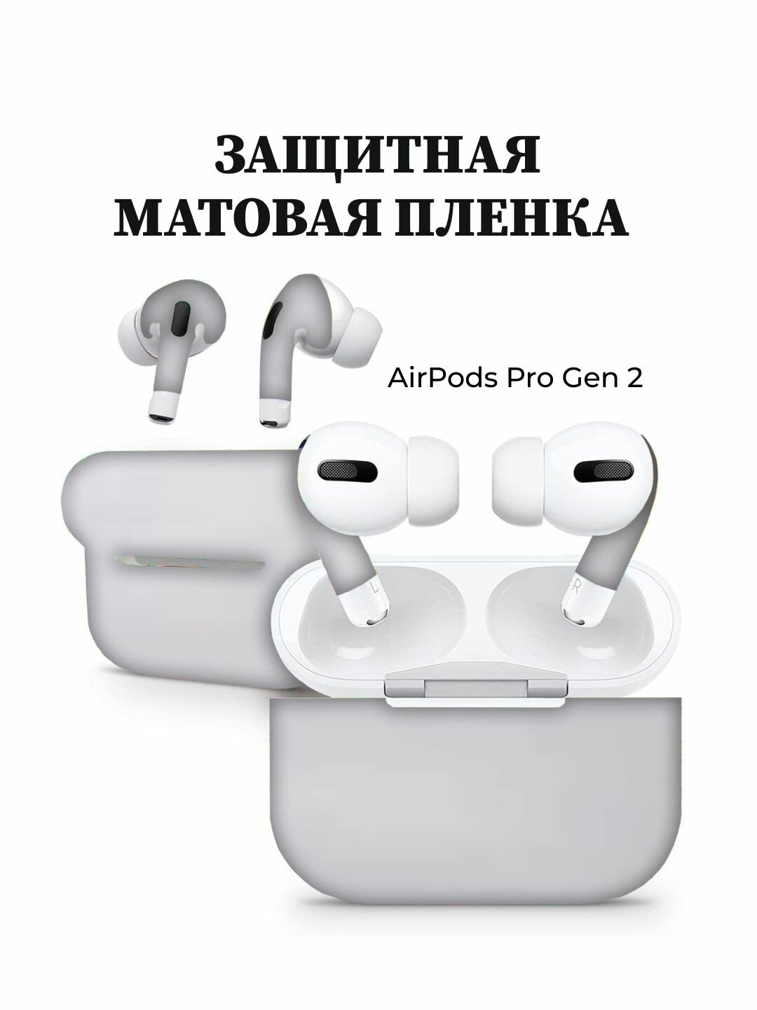 Матовая защитная пленка для Apple AirPods Pro 2 для кейса