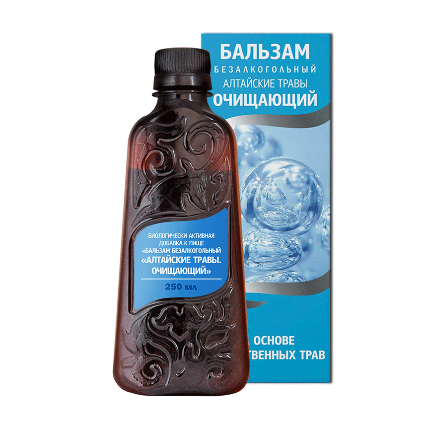 Бальзам AVEO "Алтайские травы", безалкогольный, очищающий, 250мл