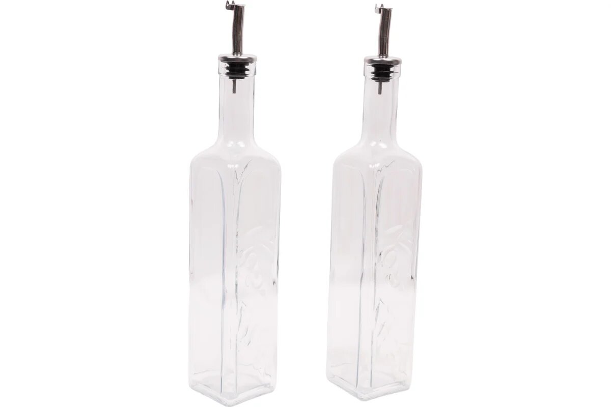 Pasabahce PSB Бутылка для масла уксуса с металлическим дозатором 500 мл 2 шт. HOMEMADE 80229
