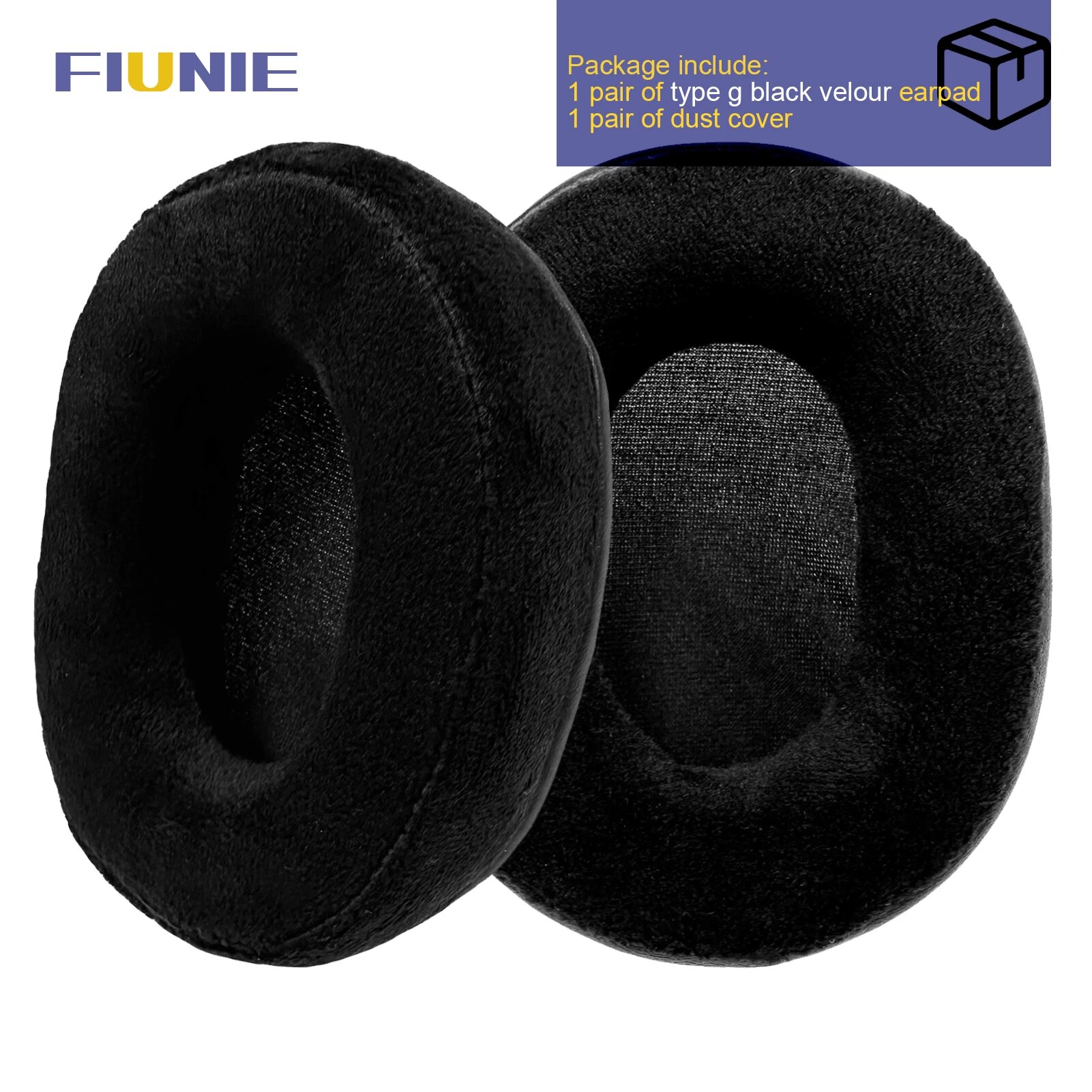 Амбушюры FIUNIE для наушников Philips SHD8600 Type g black velour