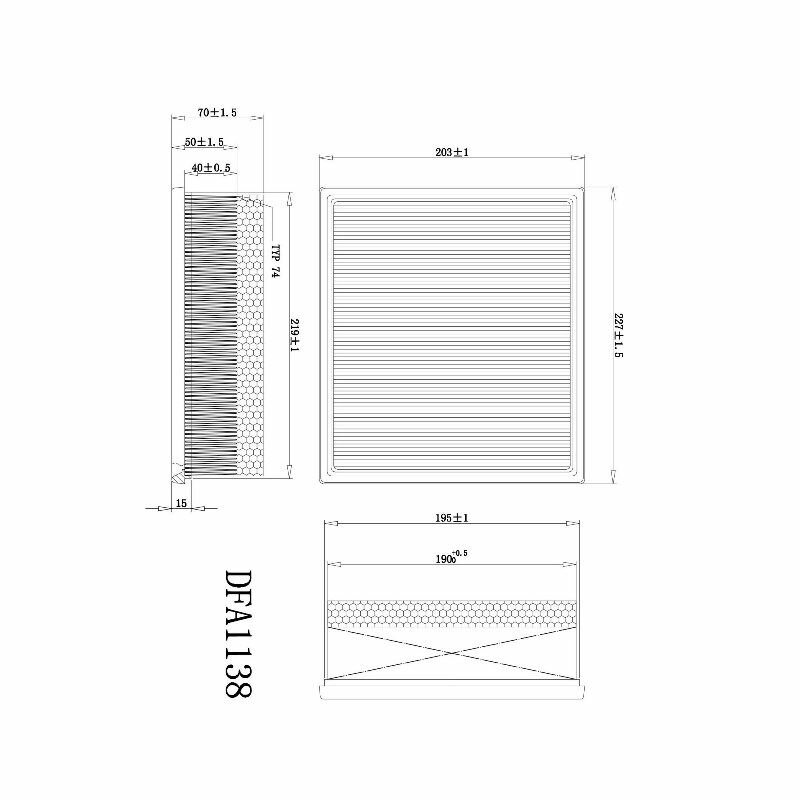 Фильтр воздушный DOUBLE FORCE арт. DFA1138 BMW 1 F20F21, 2 F22, F23, F87, 3 F30F31F80, 3 GT F34, 4 F32F33F36F82