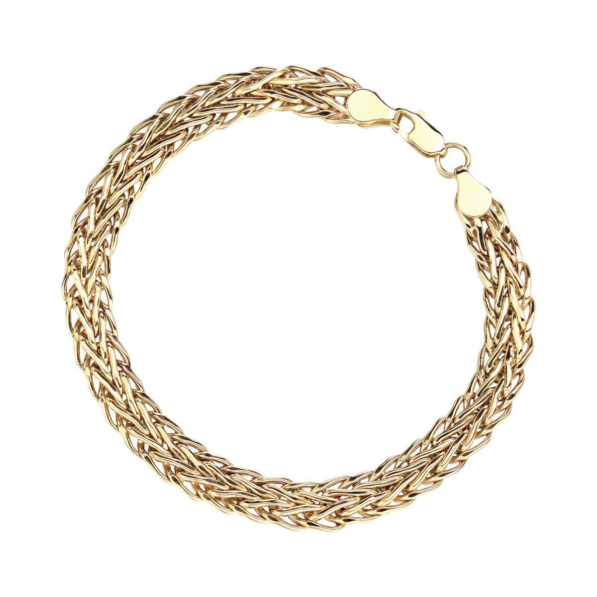 Браслет, желтое золото, 585 проба