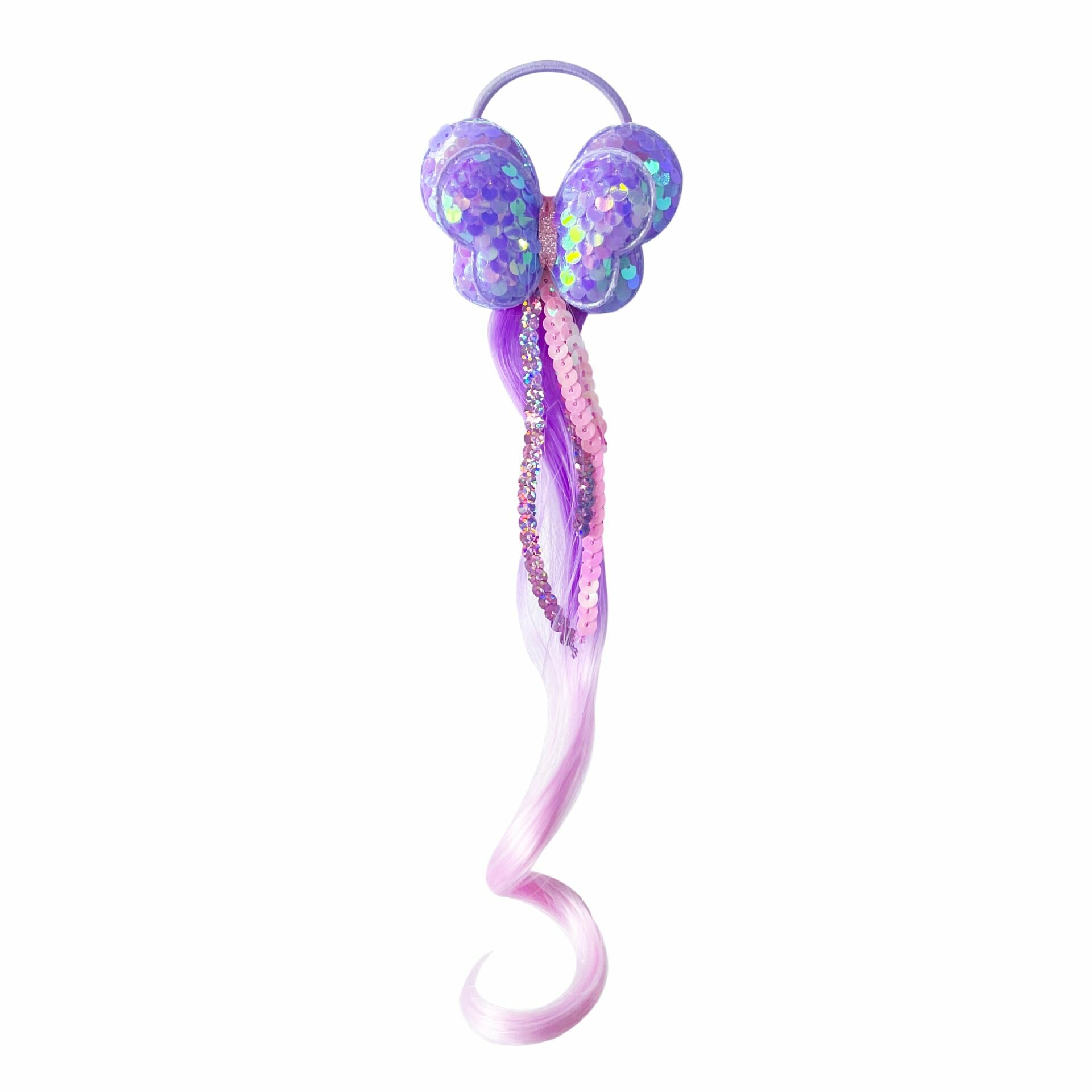 Детский мультяшный хвостик русалки для девочек, детский парик, длинный пучок волос принцессы Бензи