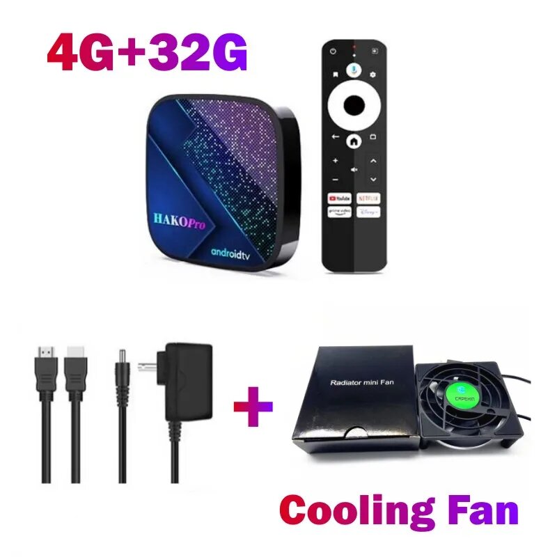 ТВ-приставка HAKO Pro Mini Android 11 с сертификацией Google, Netflix ...