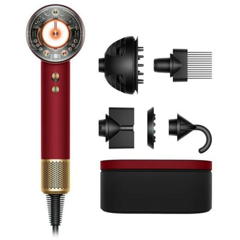 Фен Dyson Supersonic HD16 Neural, Red Velvet / Gold (Красный/Золотой)