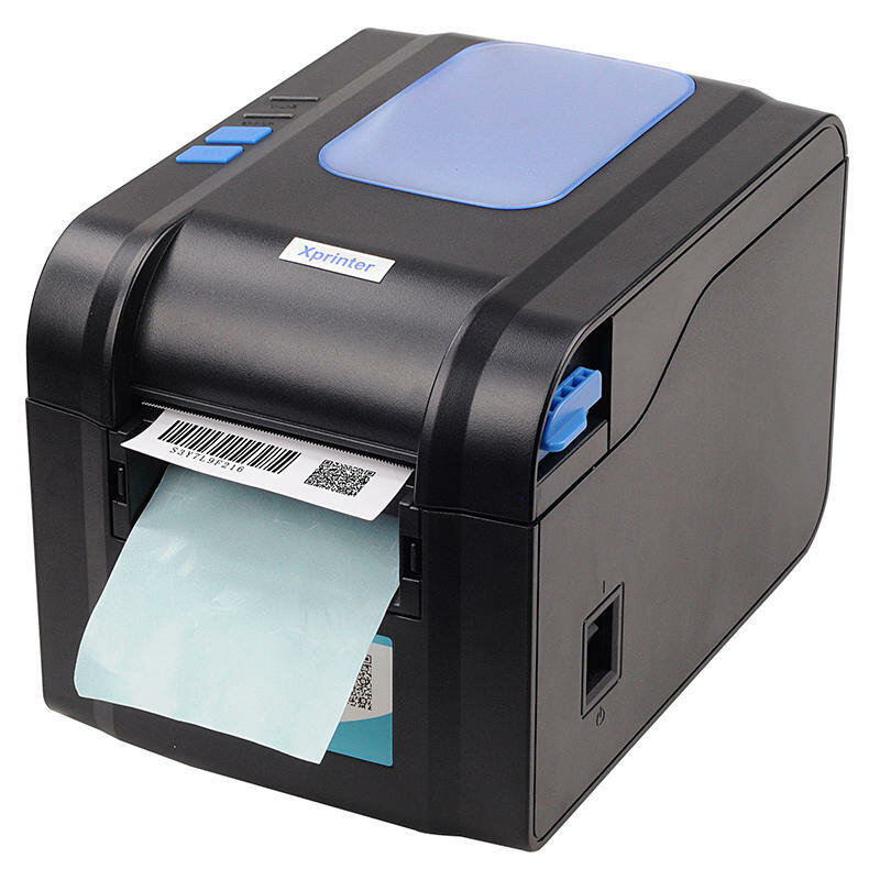 Портативный принтер чеков, наклеек и этикеток Xprinter XP-370B (USB) Черный