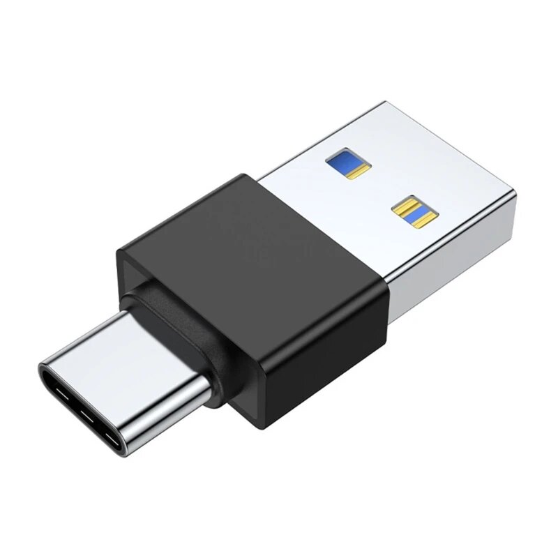 Универсальный адаптер USB — тип C. Переходник USB3.0 «папа» — тип C «папа». Легко подключайте USB-устройства к устройствам типа Square no light BK