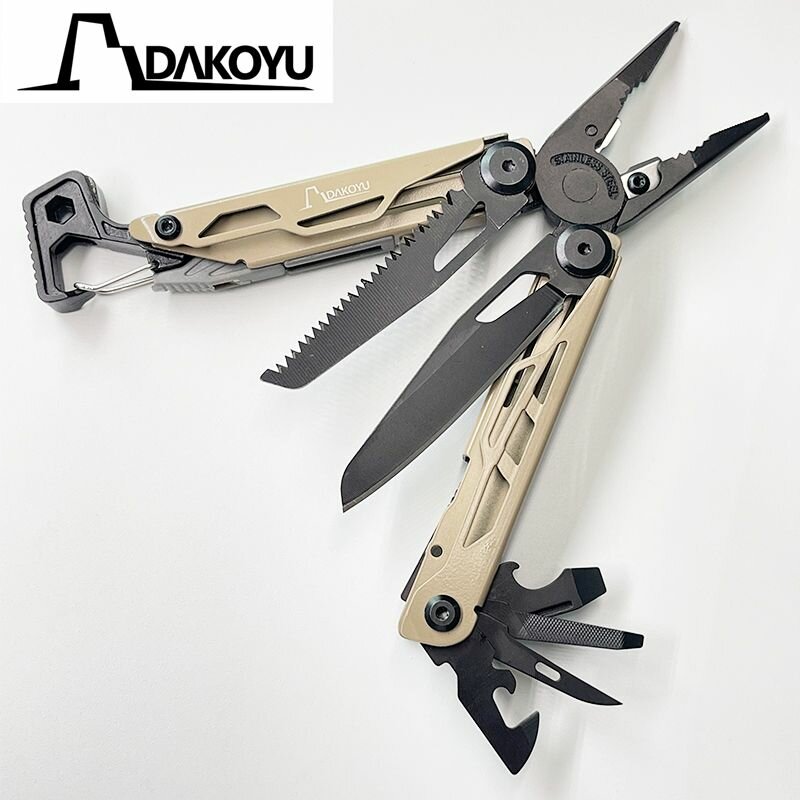 DAKOYU Хаки Beacon Fire Многофункциональный инструмент плоскогубцы EDC Открытый кемпинг плоскогубцы