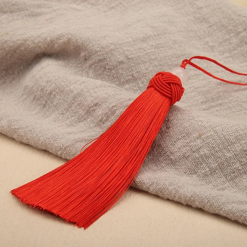 2 шт. кисточки для рукоделия, кисточка из бисера ручной работы, 10 см, кулон, кисточка, Красный, red