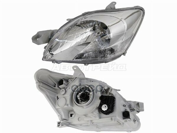Фара Toyota Belta 05-12 / Yaris 05-13 (Слева/ Галоген/ под электрокорректор/ 4D SED) Sat арт. ST-212-11L4L