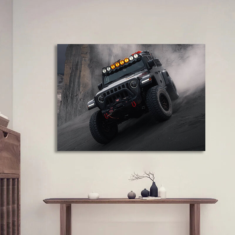 Картина джип / машина, картины для интерьера / мальчику, 40х60 см.