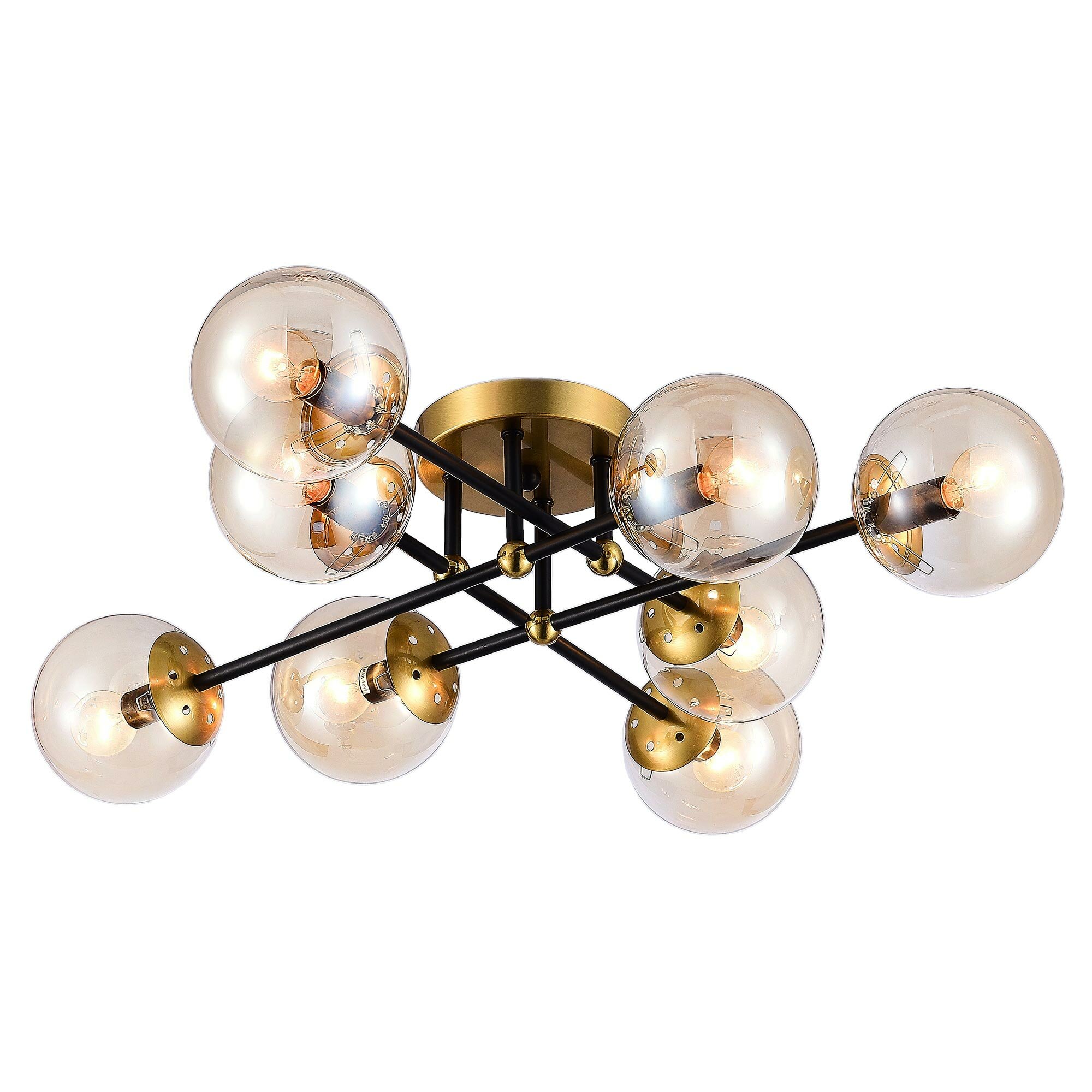 Люстра для дома потолочная Citilux Памела CL144185, 320.0 Вт, шампань