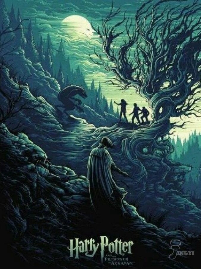 Алмазная мозаика на подрамнике "Обложка Гарри Поттера" круглые бриллианты 40х50см