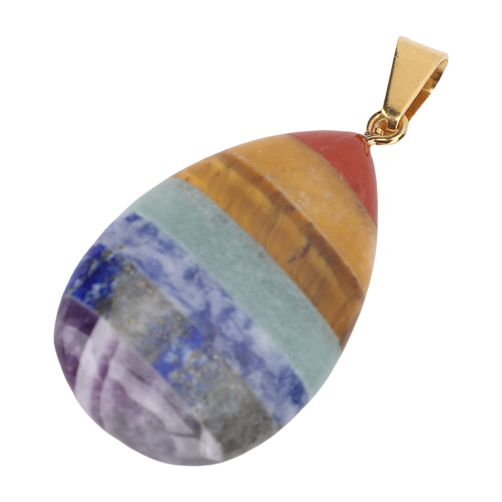 Подвеска из цветного камня в форме капли воды, стильный аксессуар для ожерелья, ювелирные изделия, украшение одежды