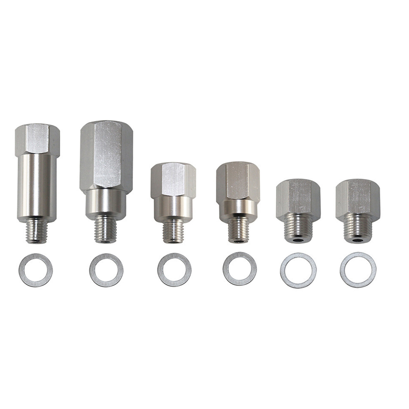 6pcs LS Master Adapter Set Engine Oil & Coolant Sensor 1/8 3/8 1/2 NPT LS1 LS3 Replacement for Chevy Chevrolet Small Block Big LS2 LQ4 LQ9 LS6 L92 L99 L33 LR4 551156